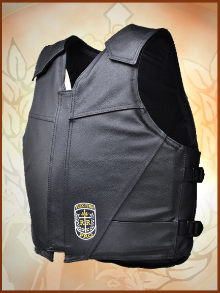 Flex Thin Pro Bull Riding Vest, Hydrotuff, Black | Ride Right Gear